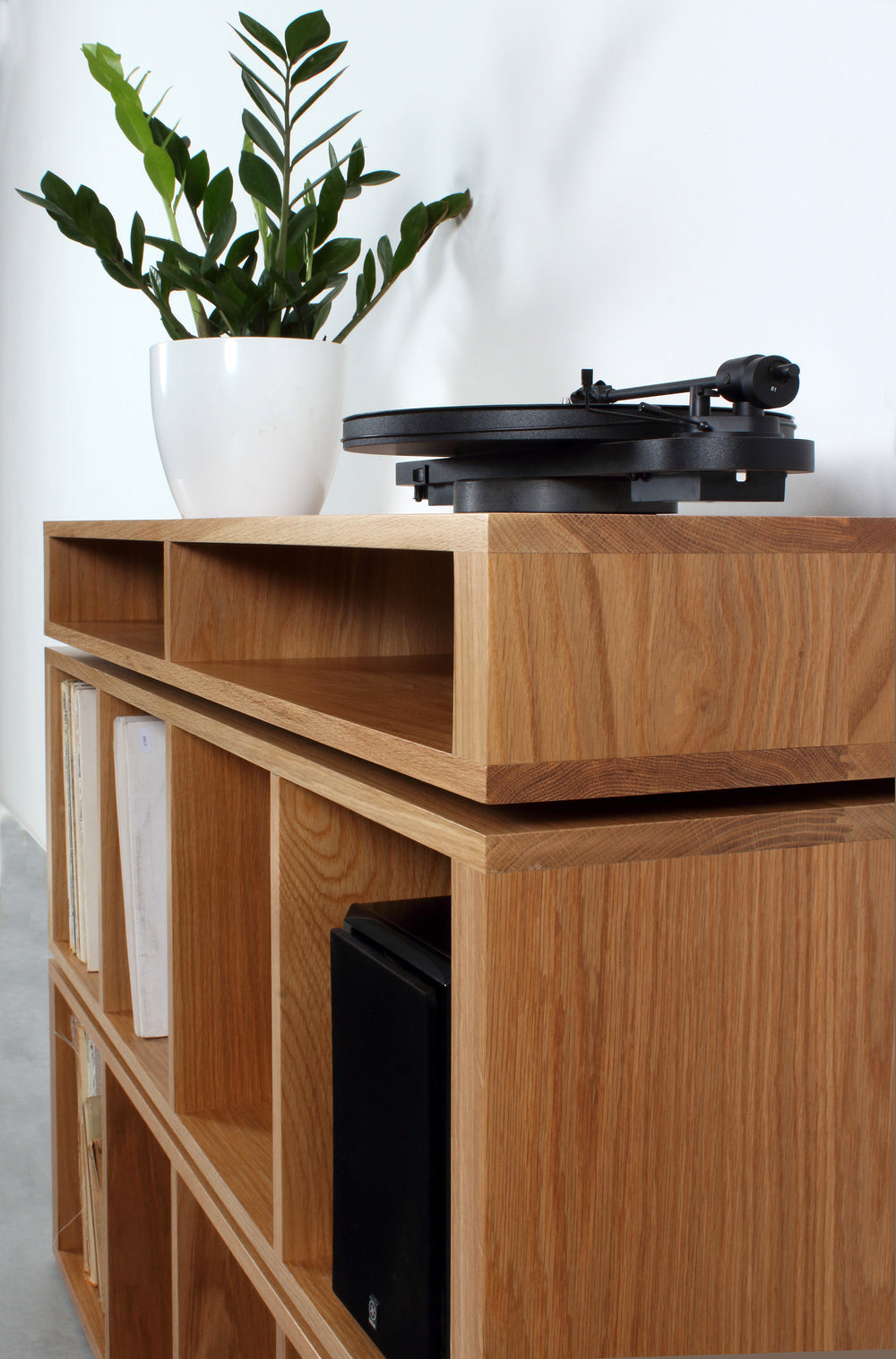 Turntable Stand – Vinyl Storage Unit for DJs & Audiophiles