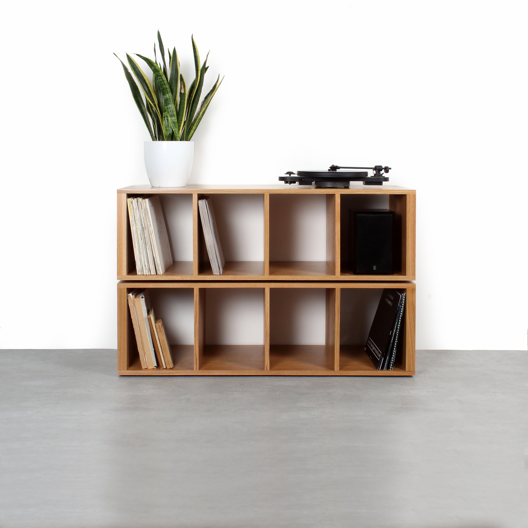 Vinyl Storage Cube – Solid Wood Vinyl Record Shelving