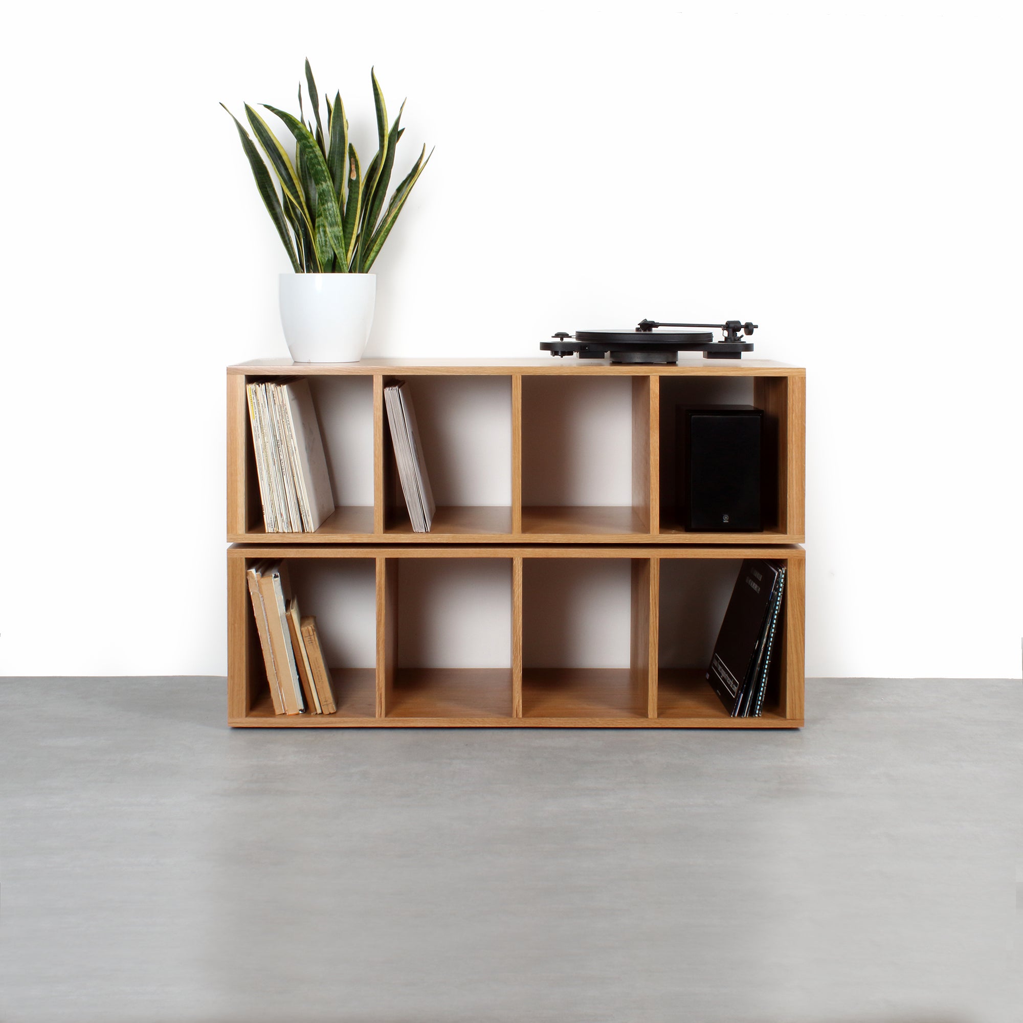 Vinyl Storage Cube – Solid Wood Vinyl Record Shelving