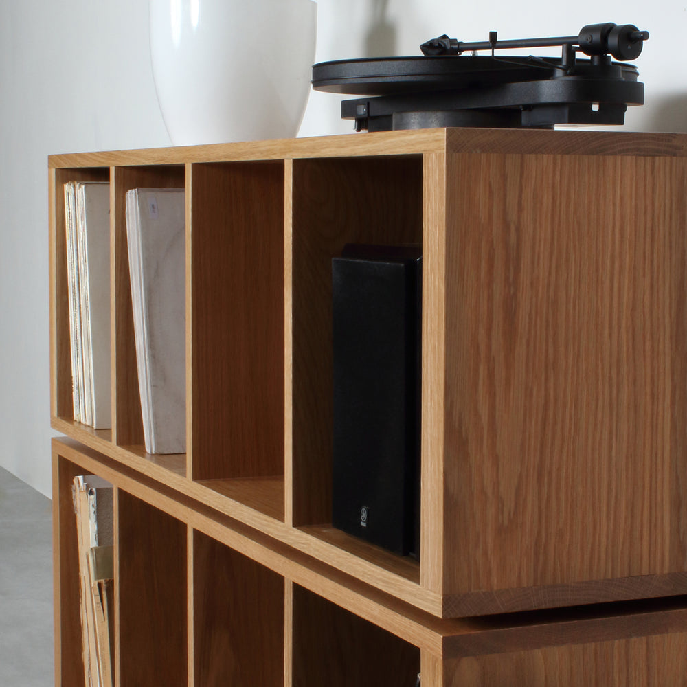 Vinyl Storage Cube – Solid Wood Vinyl Record Shelving