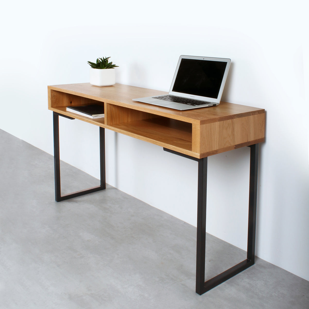 Minimalist Console Desk – Solid Wood Console Table for Home & Office