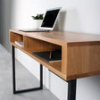 Minimalist Console Desk – Solid Wood Console Table for Home & Office