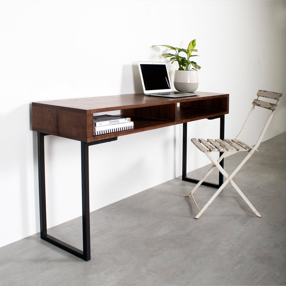 Minimalist Console Desk – Solid Wood Console Table for Home & Office