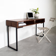 Minimalist Console Desk – Solid Wood Console Table for Home & Office